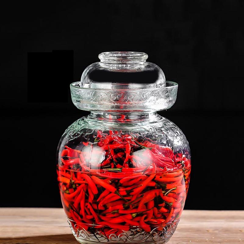 Transparent Thicken Glass Pickle Jar Korean Kimchi... – Grandado