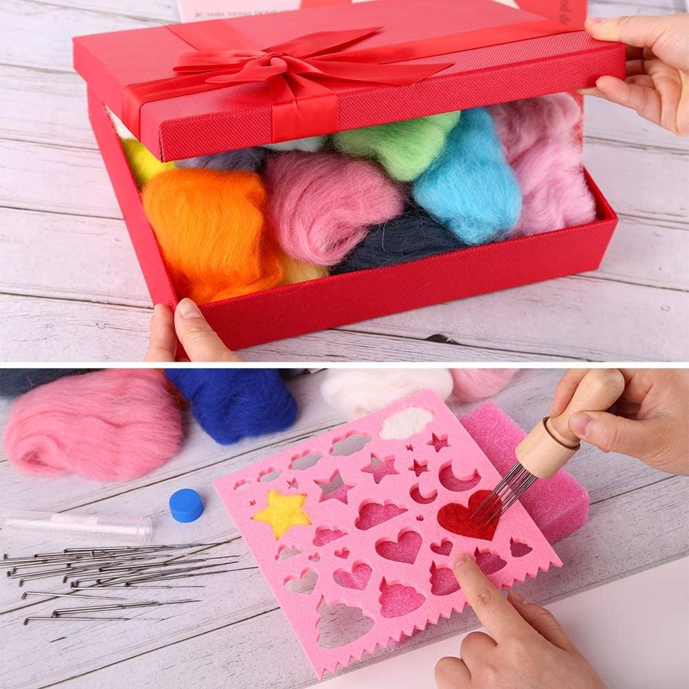 LMDZ 36 Colors Wool Roving,(5g/Color) Wool Roving ... – Grandado