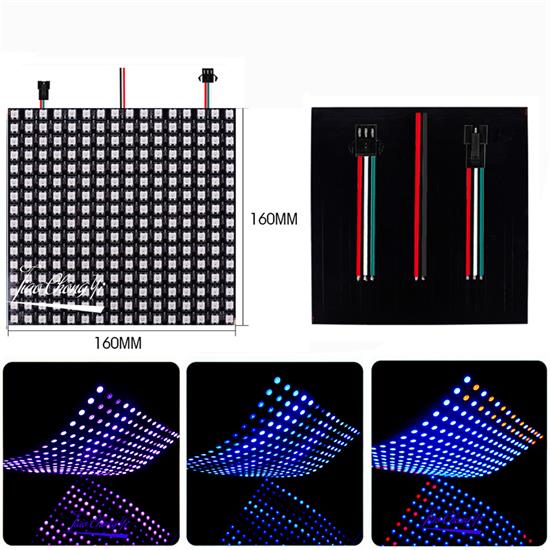 WS2812 Digitale Flexibele Led Geprogrammeerd Panel... – Vicedeal