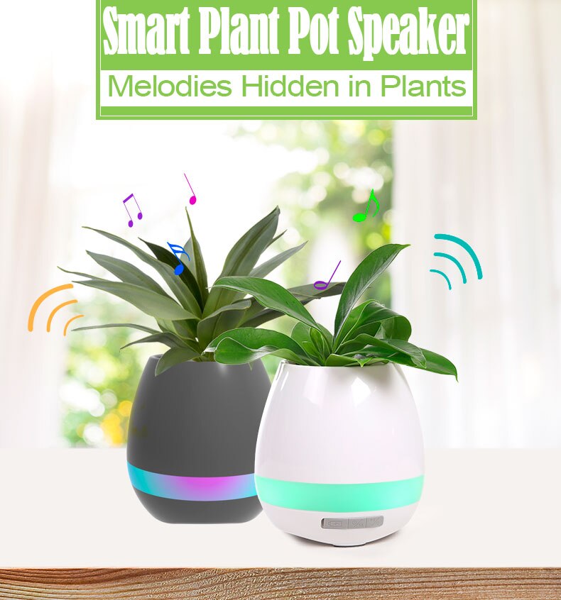 Neubiede plant pot bluetooth touch led light wirel... – Grandado