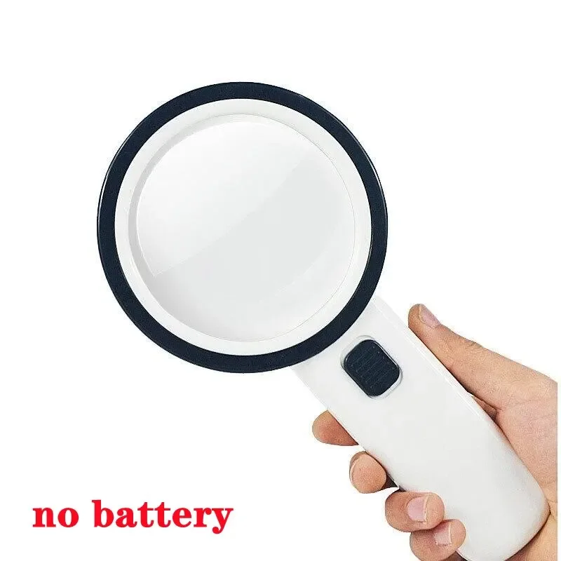 30X Illuminated Large Magnifier Handheld 12 LED Li... – Vicedeal