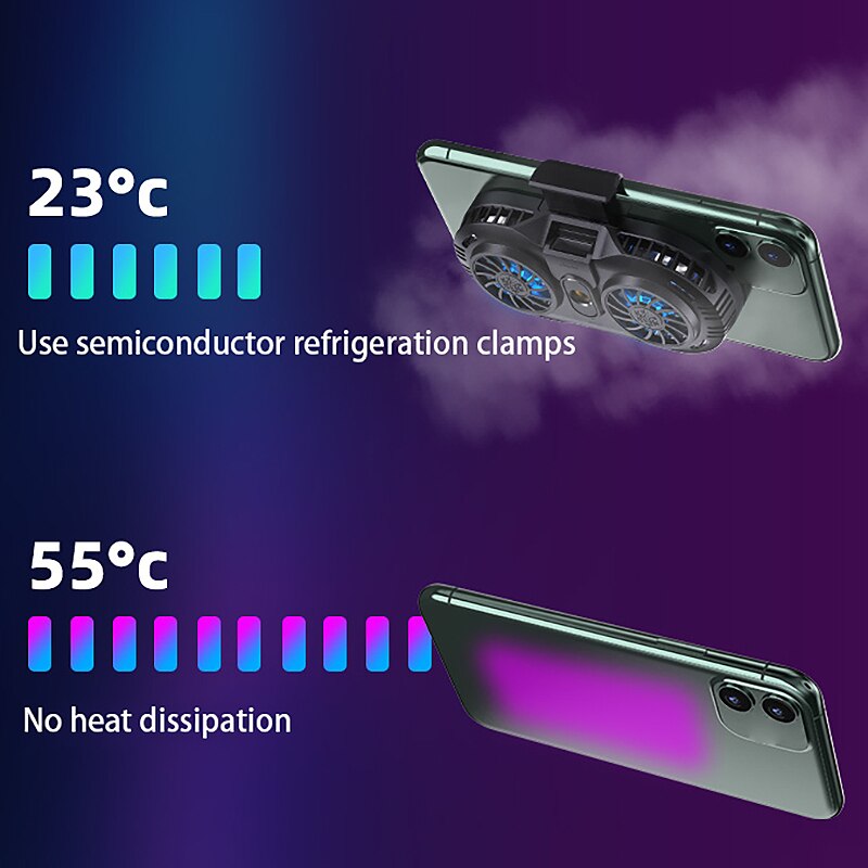 Cell Phone Cooler Game Phone Cooler Portable Semic... – Grandado