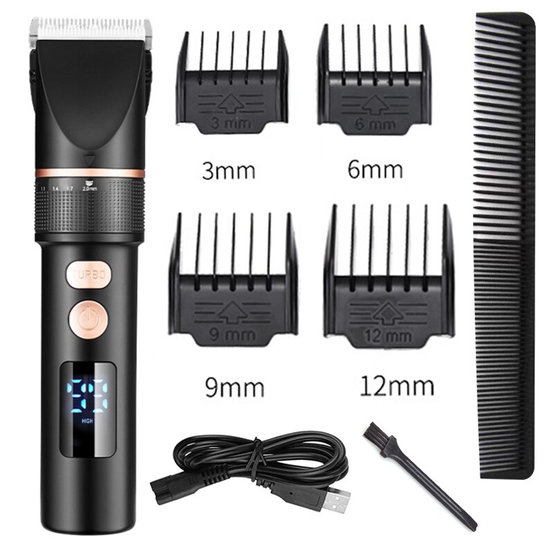 men barber shop adjustable hair clipper electric h... – Grandado