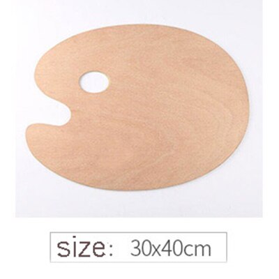 Wood Oval Square Oil Painting Palette Oil Paint El... – Vicedeal
