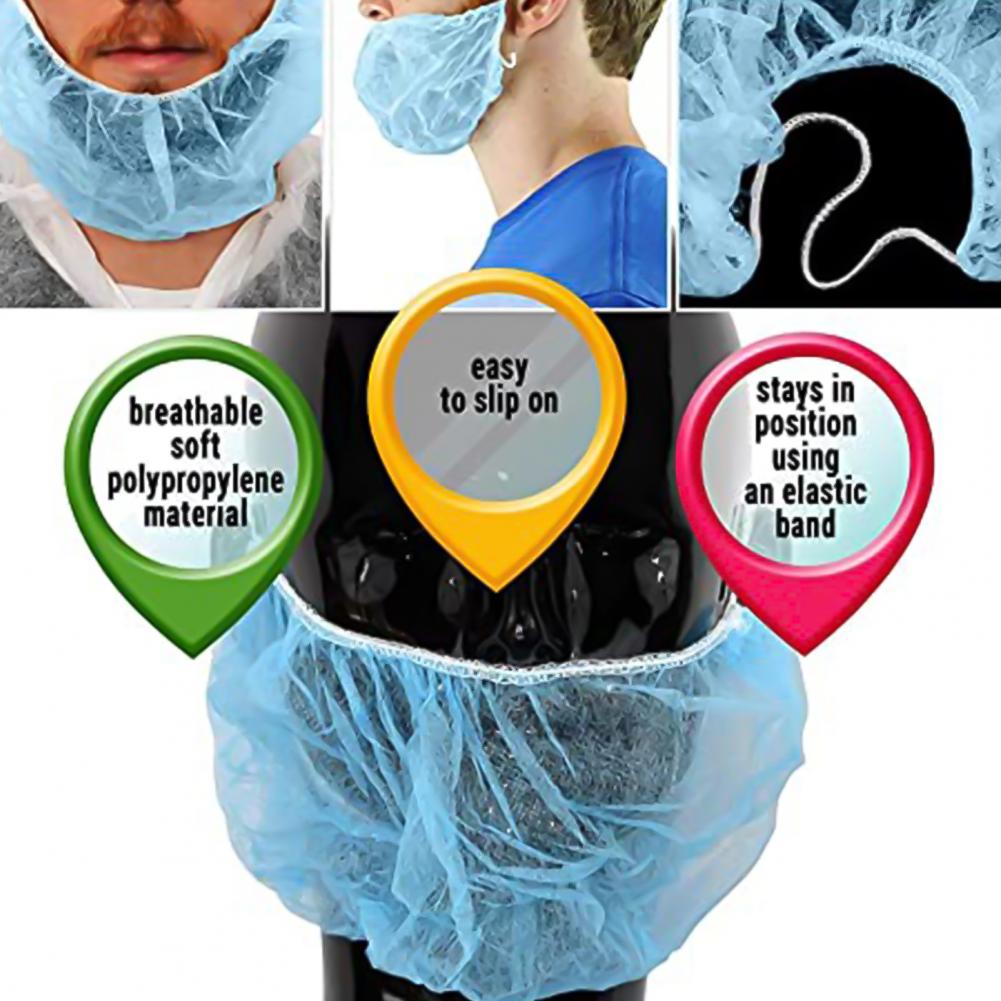 100Pcs Beard Protectors Disposable Breathable Non-... – Grandado