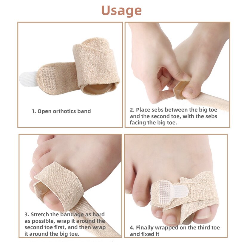 1 Stuk Hallux Valgus Bunion Corrector Wrap Bandage... – Vicedeal