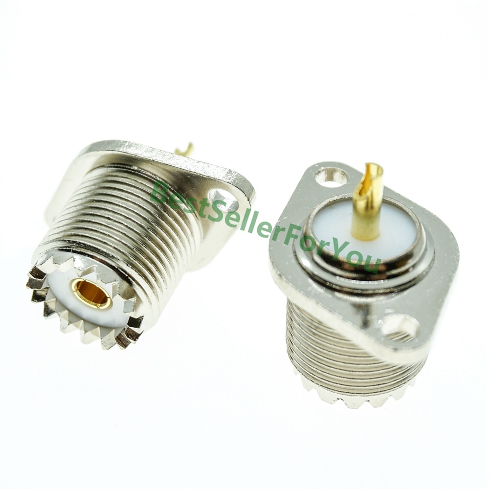 UHF SO-239 Female SO-239 2 Hole Panel Mount Flange... – Grandado