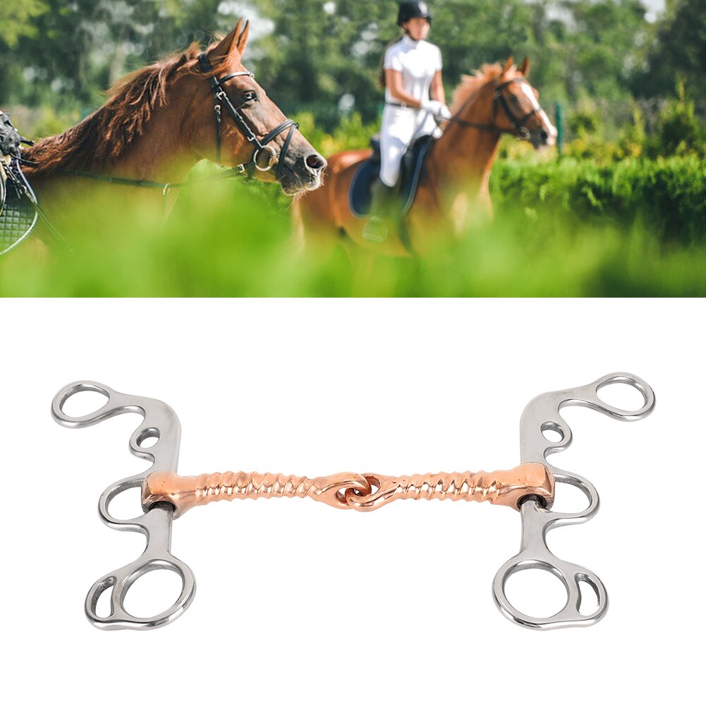 Stainless Steel Horse Snaffle Training Snaffle Bit... – Grandado