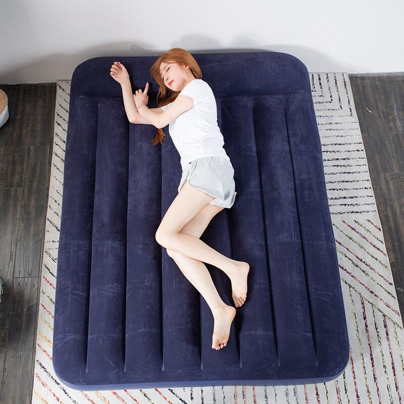 Air bed double home floor bunk convenient folding ... – Vicedeal