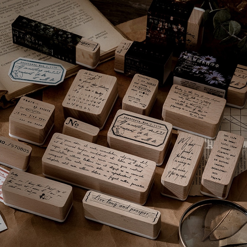 Vintage Coding Paragraph text decoration stamp woo... – Vicedeal