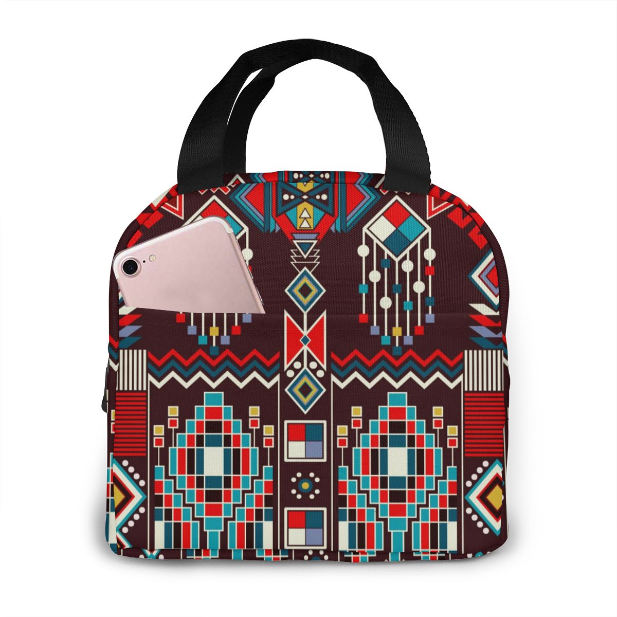 Native Navajo Lunch Food Box Bag Insulated Thermal... – Grandado