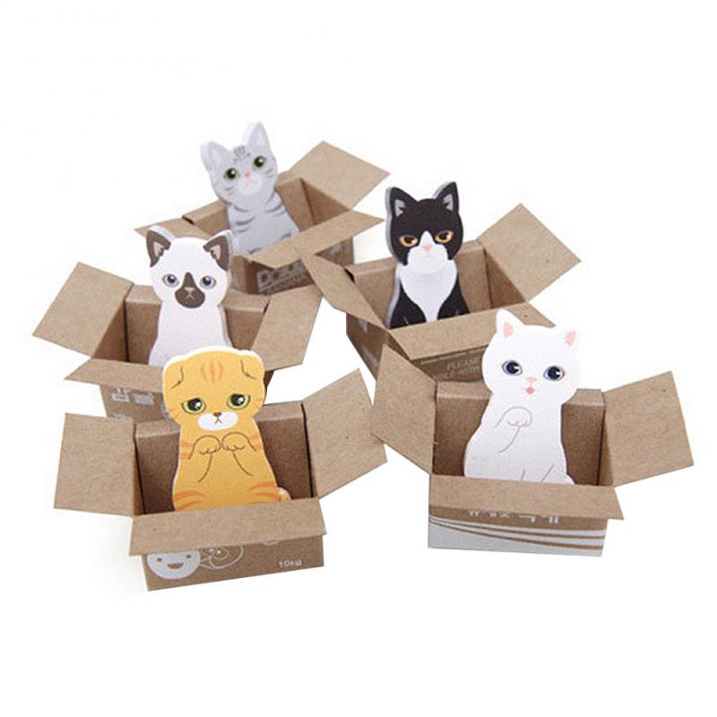 Adorable Cat Diary Memo Pad Cute Carton Small Note... – Grandado