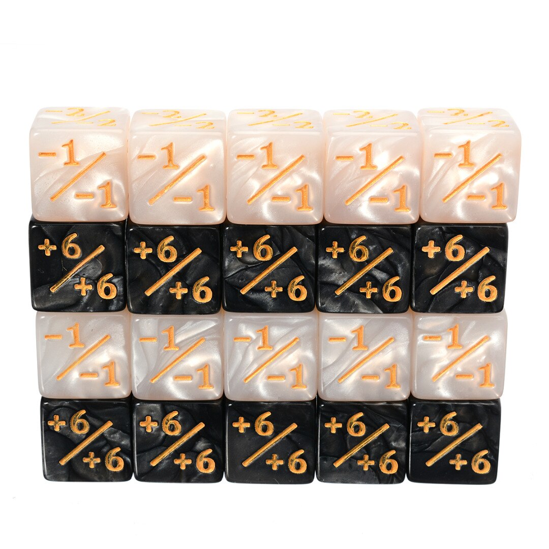 10Pcs/set 16mm 6 Sided +1/-1 Kids Counting Dice In... – Vicedeal