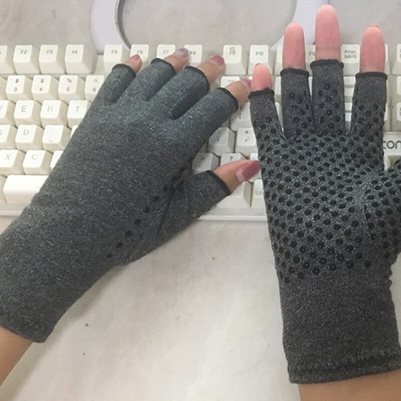 Compression Arthritis Fingerless Gloves Wrist Supp... – Vicedeal