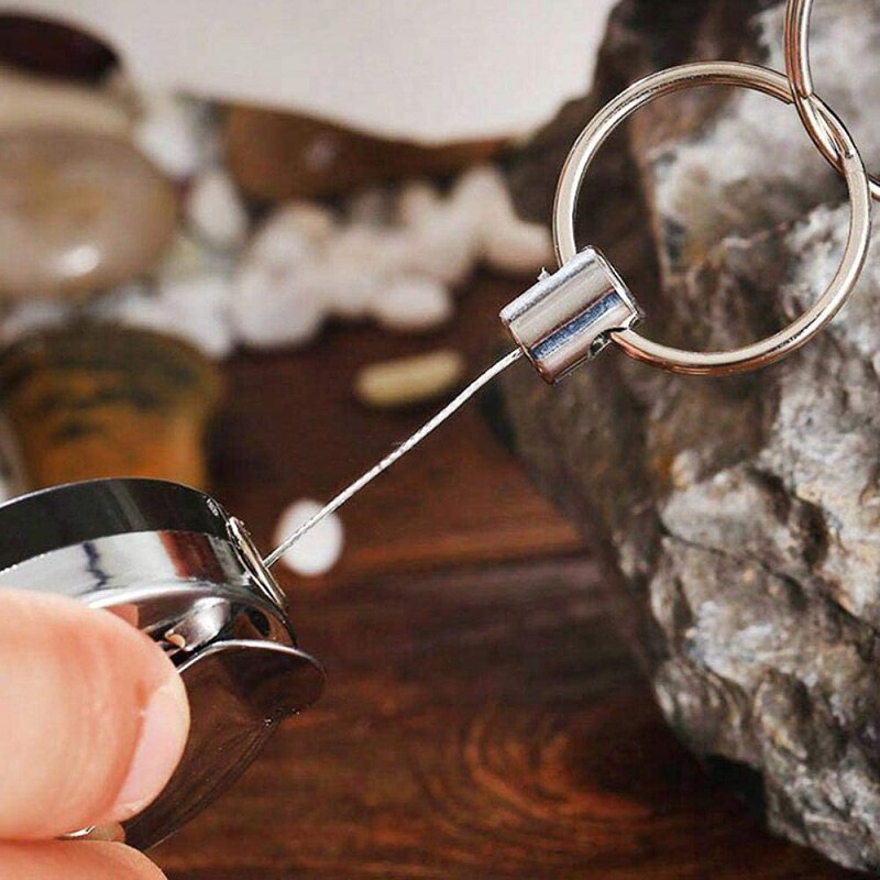 Anti theft Burglar Security Retractable keychain S... – Grandado