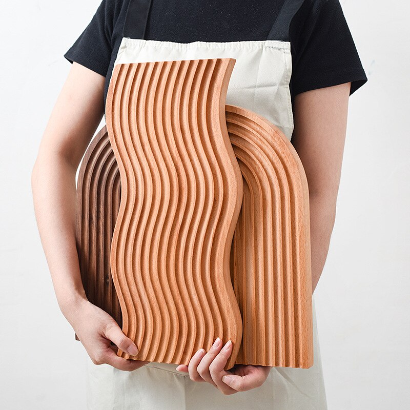 1pcs Natural Nordic Style Water Ripple Ceramic Pla... – Grandado