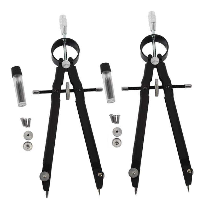 2X Compass, Compass Geometry Set With Lock, Math A... – Vicedeal