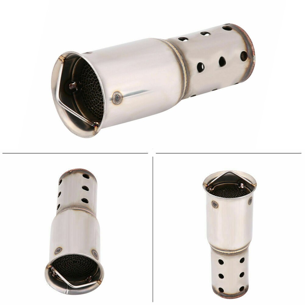 Zilveren Hoogwaardige Rvs Insert Db Killer Motorfi... – Vicedeal