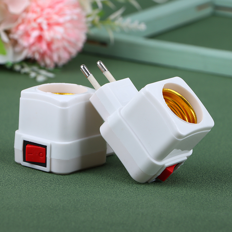 1Pc E27 Socket Lamp Bulb Adapter White LED Light L... – Grandado