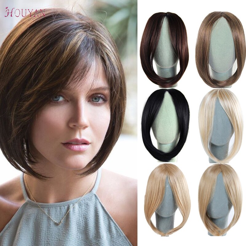 HOUYAN Long Bangs Clip In on Front Hair Bang Side ... – Grandado