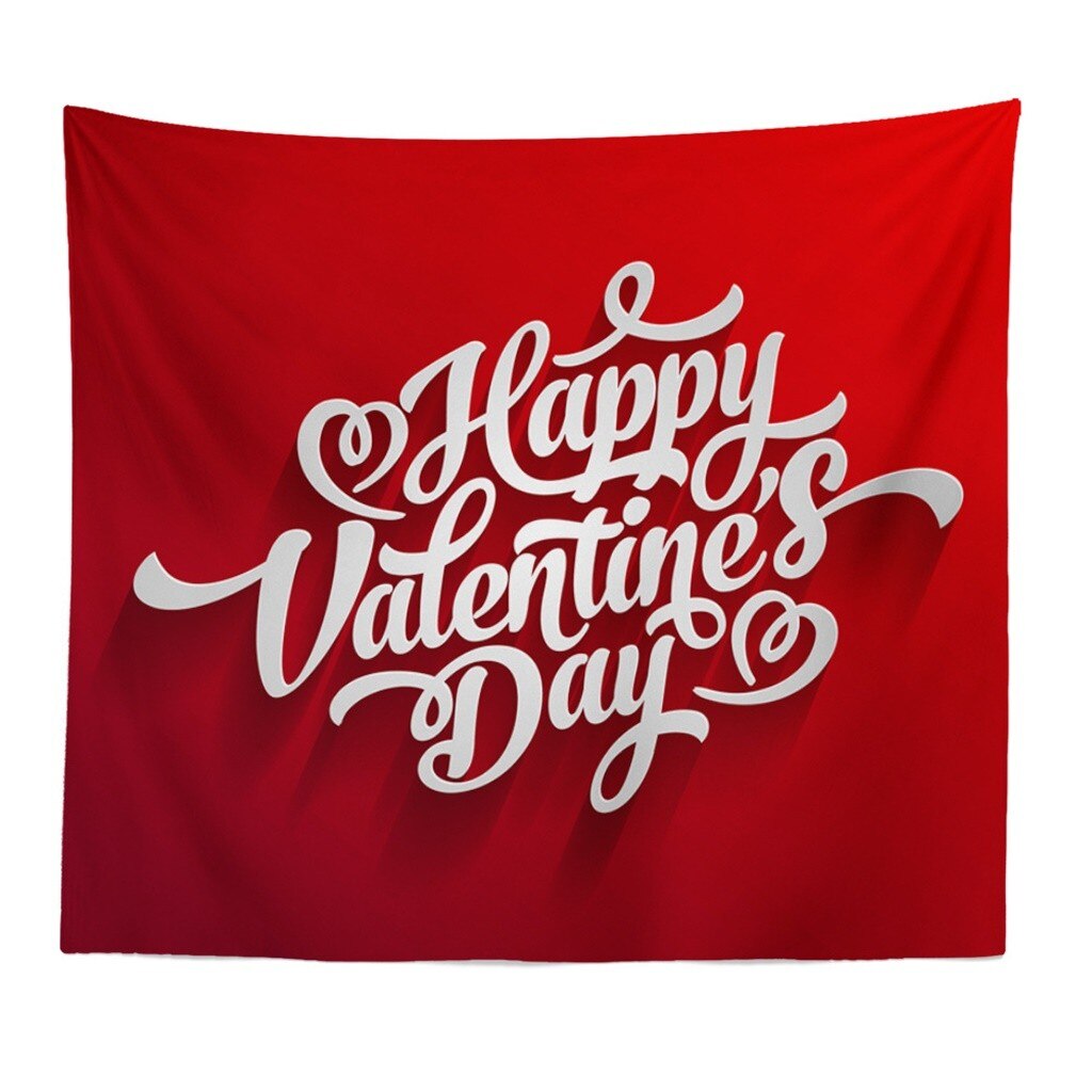 Valentine's Day Love Tapestry Hanging Cloth Wall P... – Grandado
