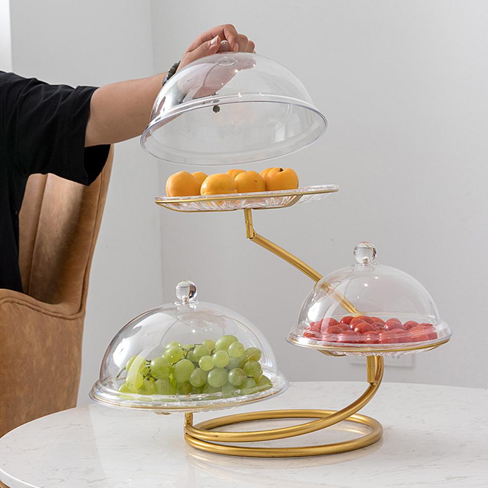 Wrought Iron 3-layer Fruit Plate Innovative Modern... – Grandado