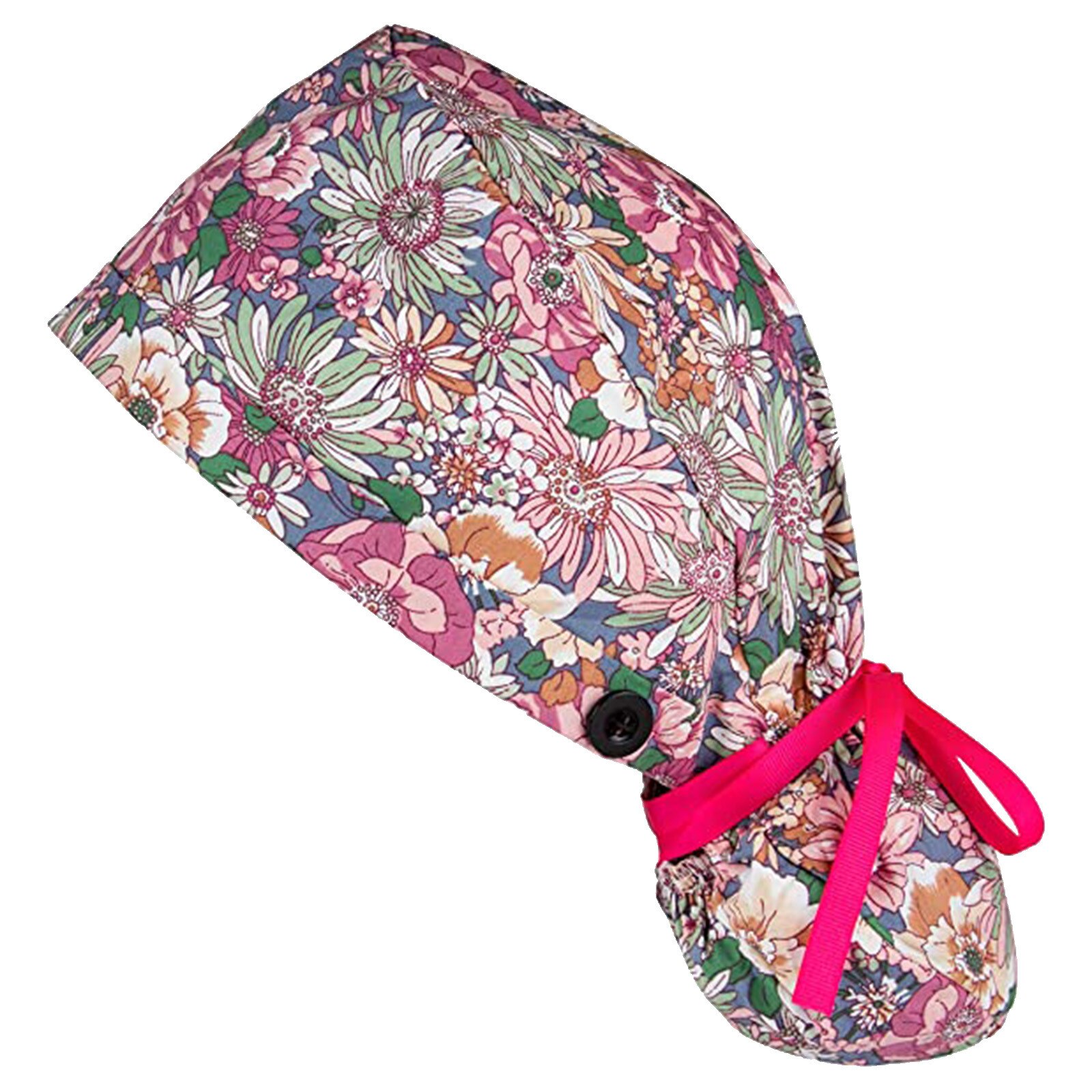 Unisex Katoen Scrubs Cap Met Knoppen Zweetband Bou... – Grandado