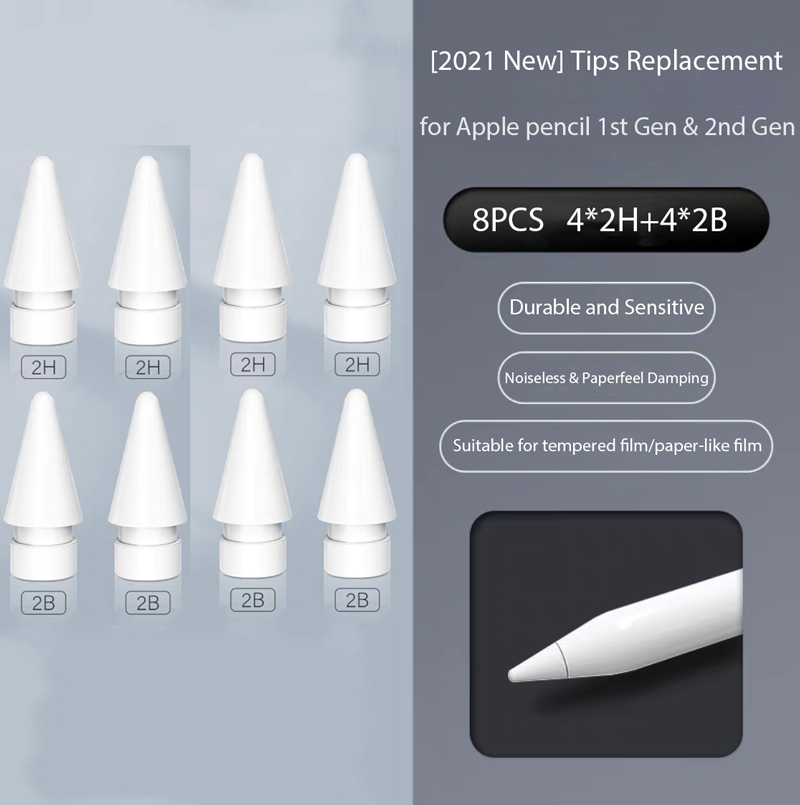 Pencil Tips for Apple Pencil 1 2, Double-Layered P... – Grandado