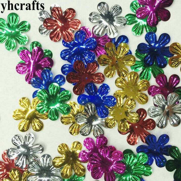 20gram/Lot.15 different shape flower sequins Craft... – Grandado