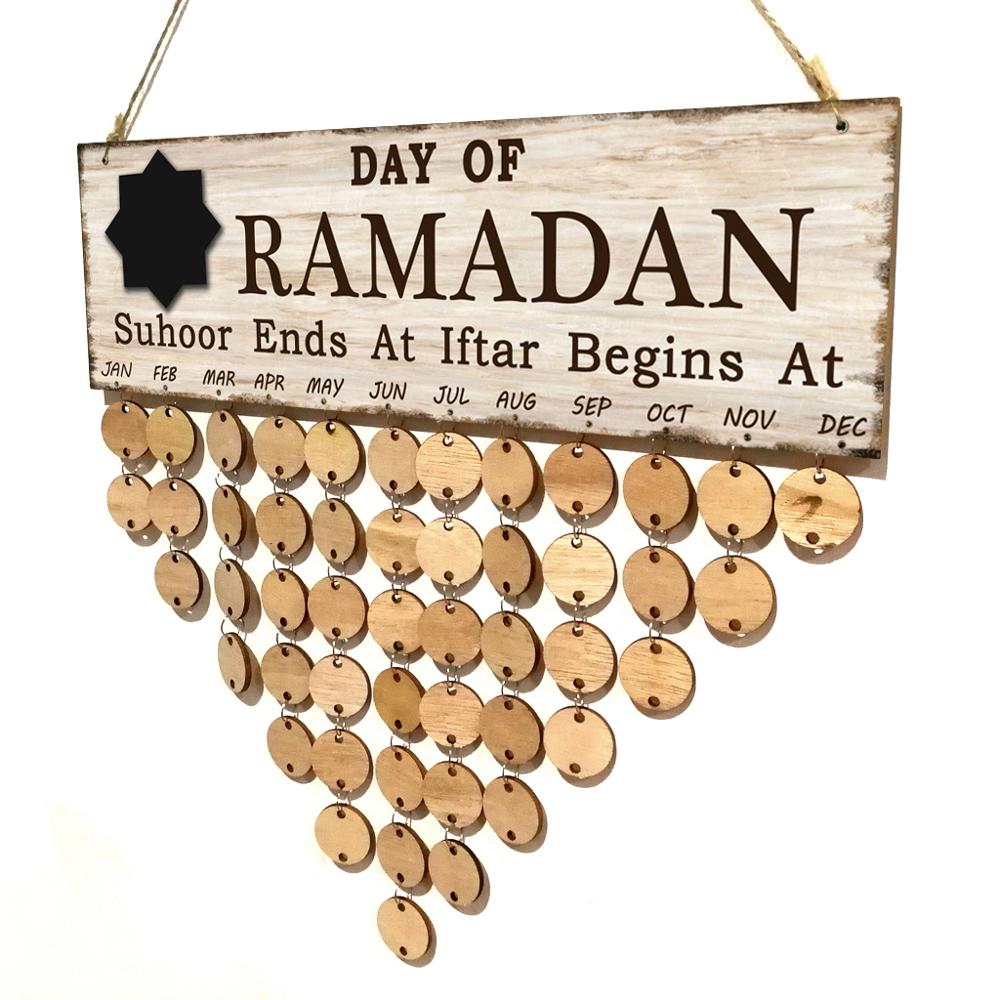 Day of Ramadan Reminder Countdown Calendar Eid Mub... – Grandado