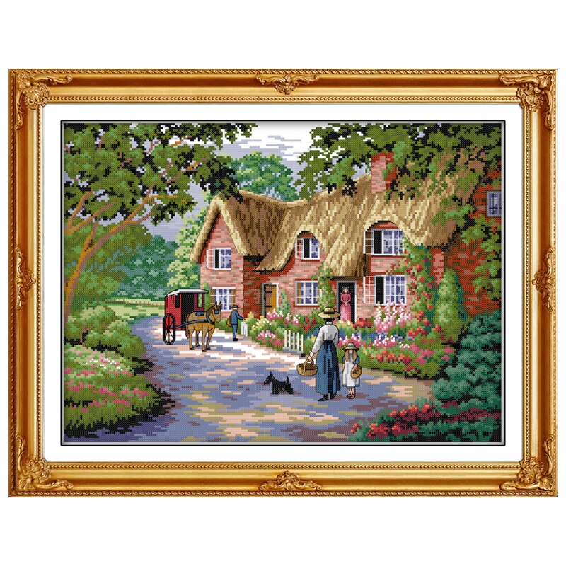 Life in Countryside Counted Cross Stitch 11 14CT C... – Vicedeal