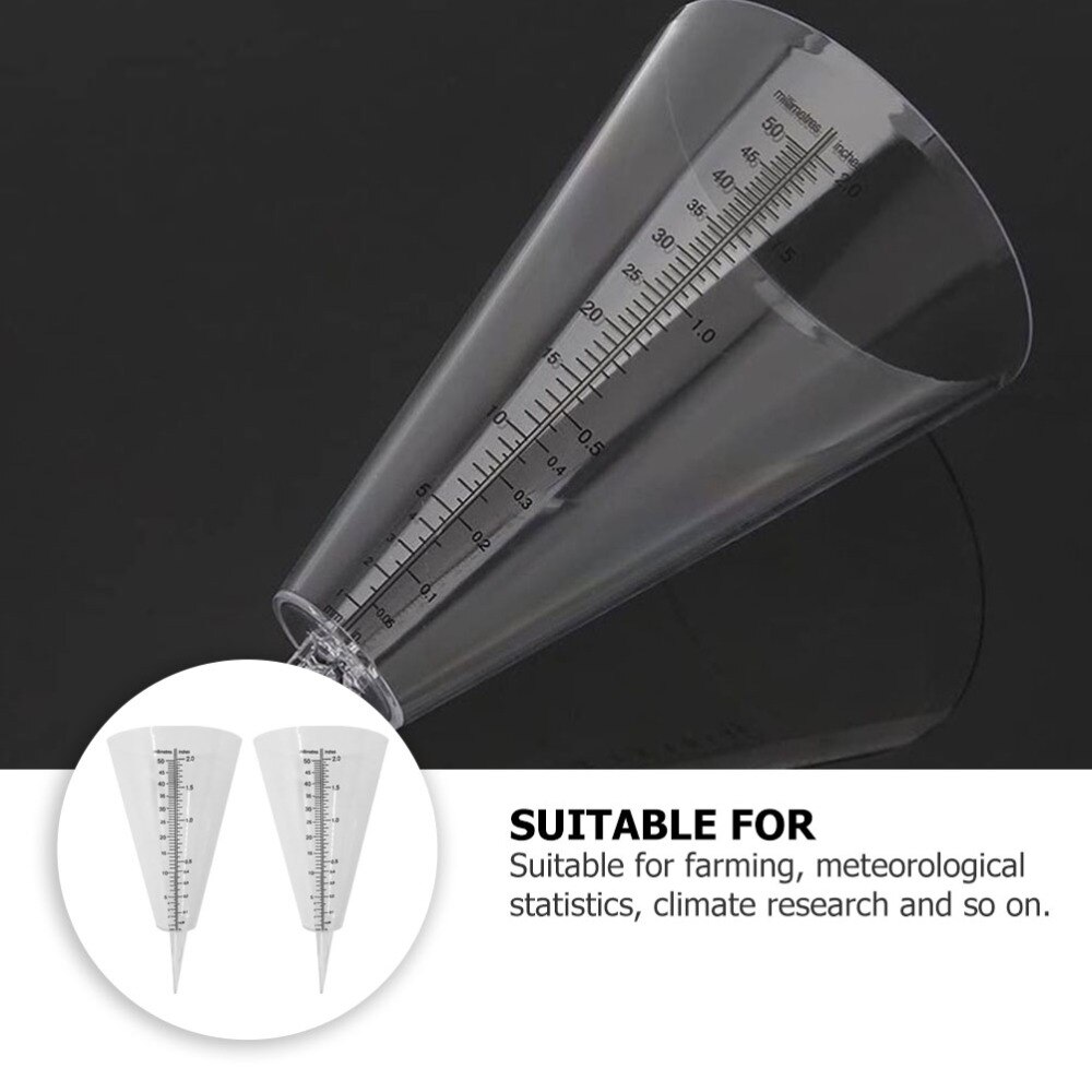 2pcs Cone Shaped Rain Gauge Plug Measuring Cup Tra... – Vicedeal