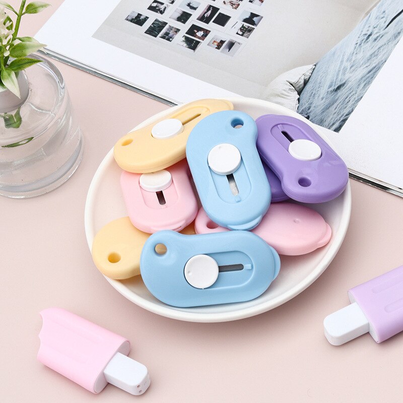 Candy Kleur Office Mini Cutter Mes Draagbare Papie... – Vicedeal