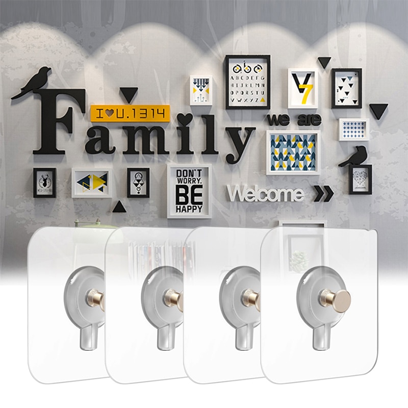 12pcs/lot Murals Hooks Photo Frames Rack Multi-use... – Vicedeal