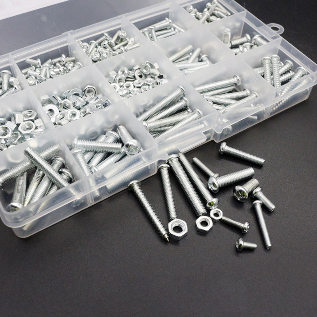 15 Grid Boxed Screw Combination Half Round Head Ta... – Grandado