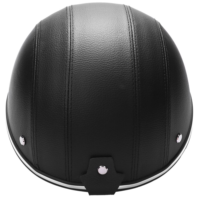 Motorcycle Leather Helmets Bike Scooter Half Open ... – Vicedeal