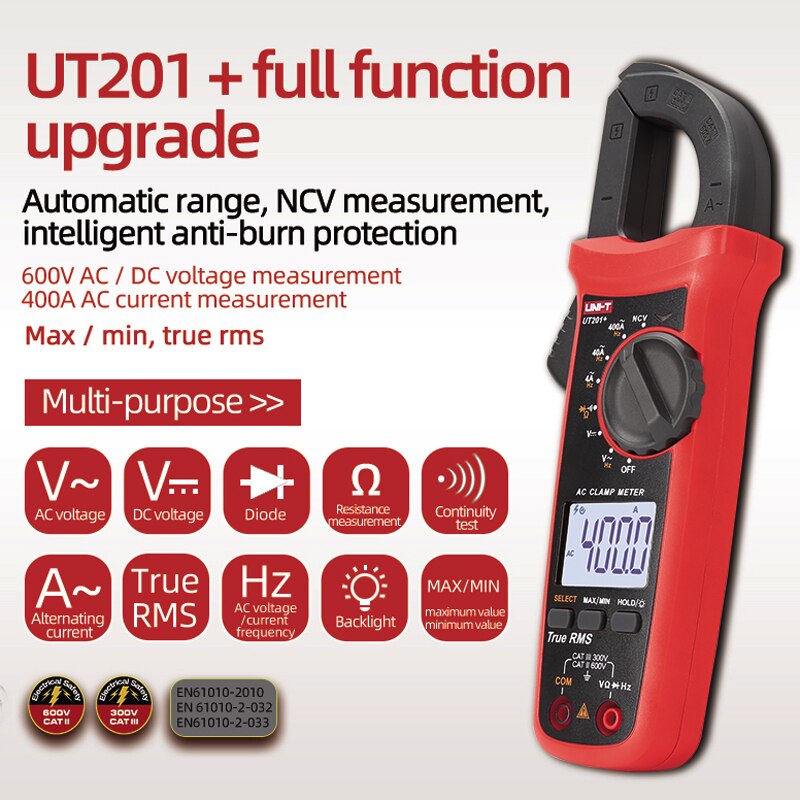 UNI-T multimeter clamp meter automatic range true ... – Grandado