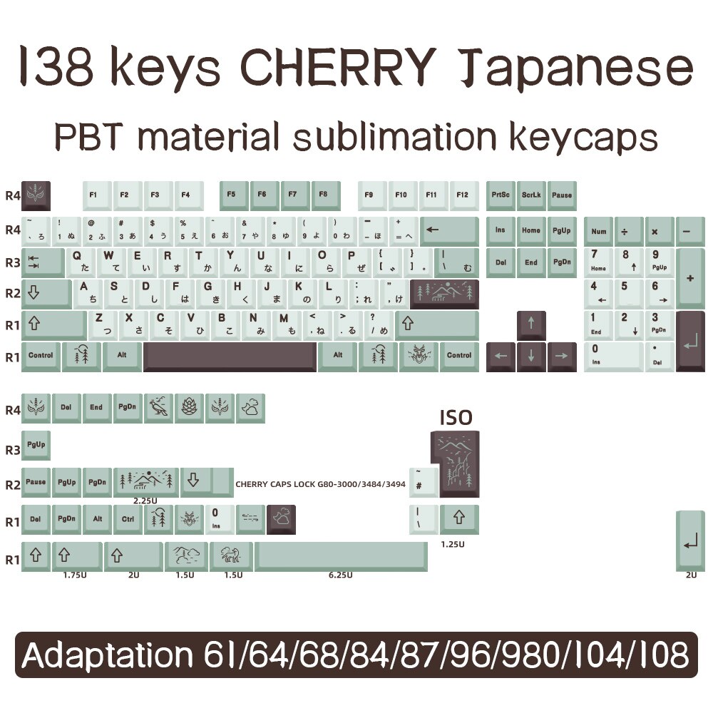 November Fog Keycaps Cherry Profiel Pbt Dye Sublim... – Vicedeal