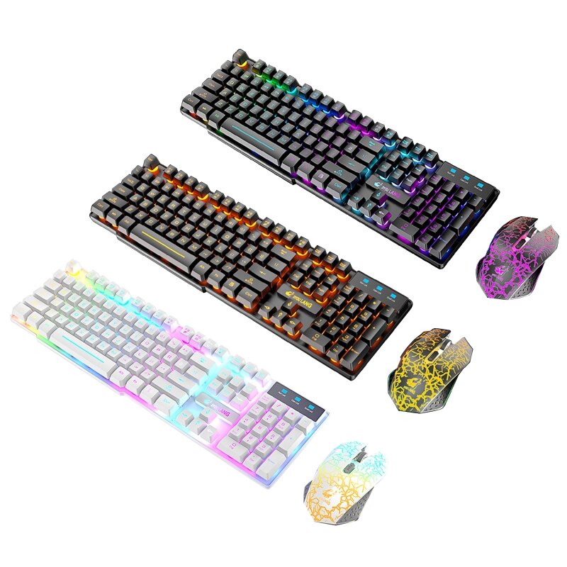 2.4G Wireless Gaming Keyboard and Mouse Set Colorf... – Grandado
