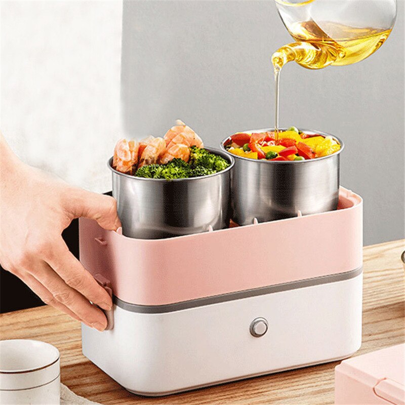 Mini Rijstkoker 2 Lagen Soep Pap Koken Machine Voe... – Vicedeal