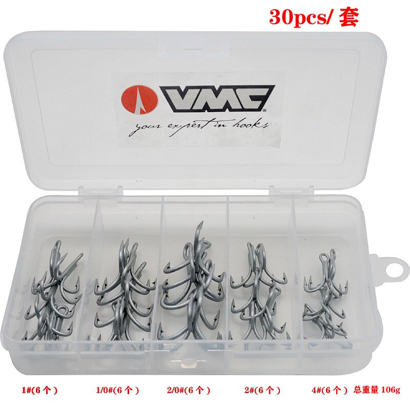 VMC Fishing Hook 1/2/4/6/8/10/# High Carbon Steel ... – Grandado
