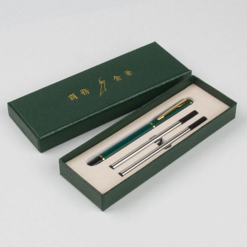 Gel pen Rollerball Pen green Golden Business Metal... – Vicedeal