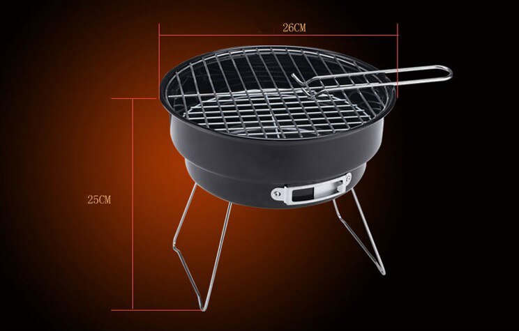 Outdoor Mini BBQ Grill Portable Charcoal BBQ Grill... – Grandado