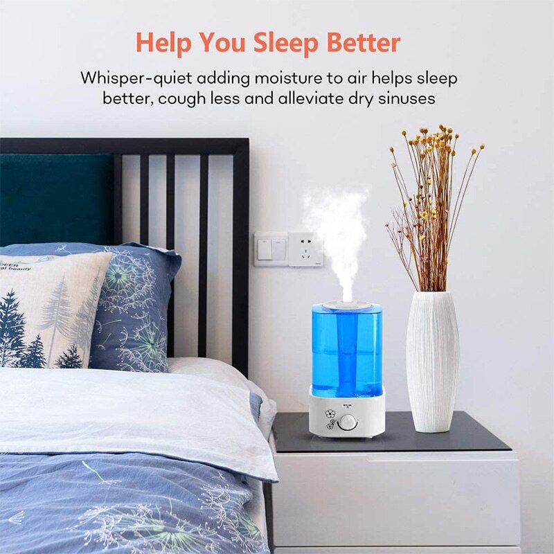 Top Silent Cold Mist Humidifier 2 Liter Small Air ... – Grandado