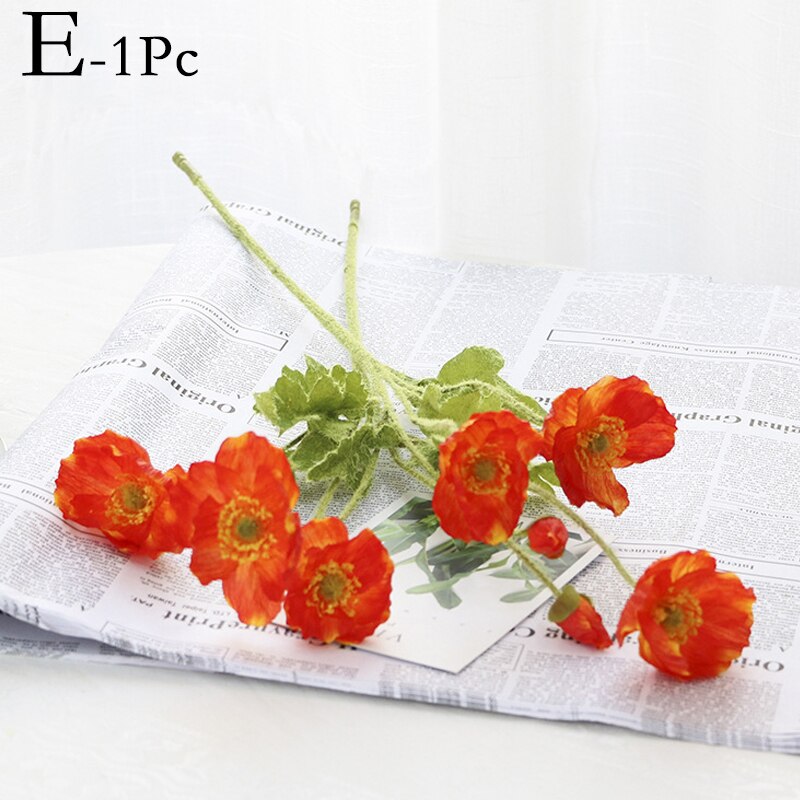 60Cm Simulatie 3 Heads Klaprozen Bloem Bruiloft De... – Grandado 60Cm Simulatie 3 Heads Klaprozen Bloem Bruiloft De... – Grandado