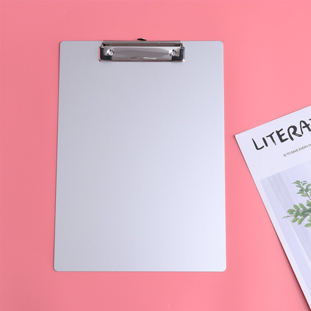 A4 Aluminum Clipboard Paper Holder Metal Clipboard... – Vicedeal