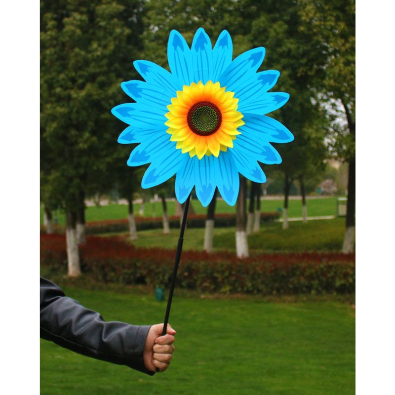 28" Child DIY Colorful Sunflower Windmill Toy Chil... – Grandado