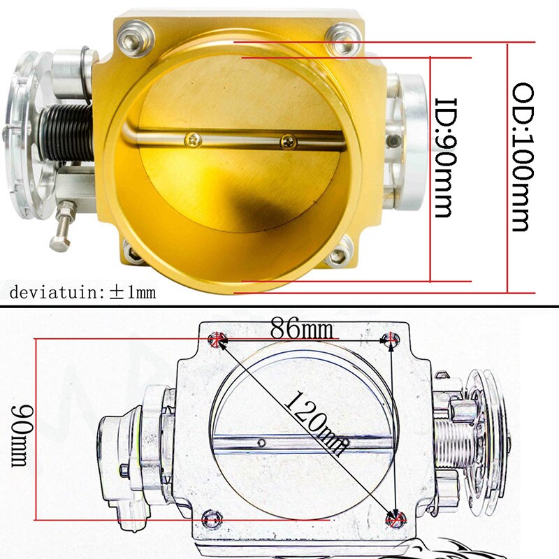 65MM/70MM/80MM/90MM/100MM THROTTLE BODY PERFORMANC... – Grandado