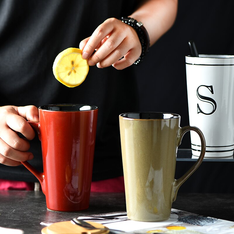 500ML Ceramic Mugs Coffee Mugs Travel Mug Mug Coff... – Vicedeal