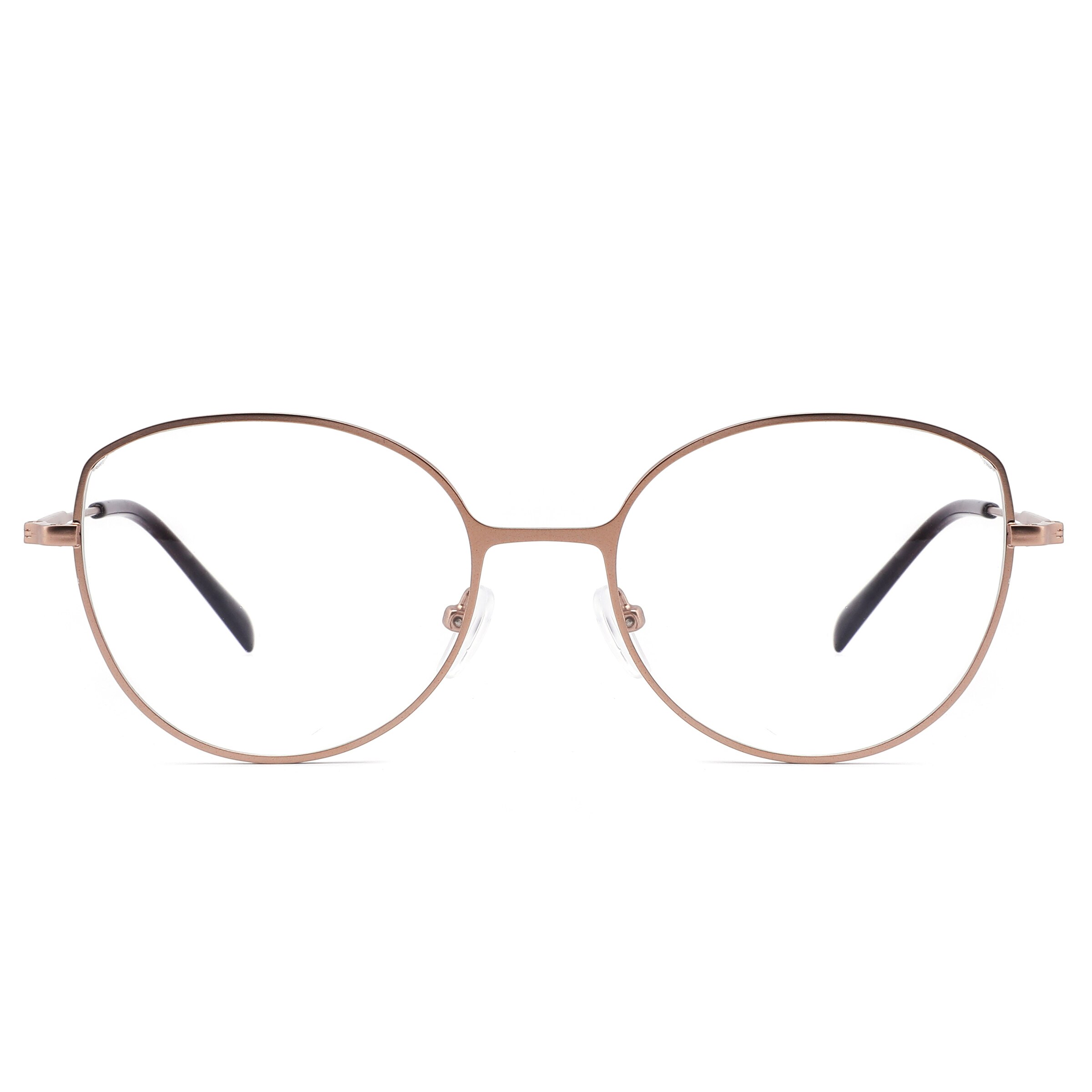 Matte Metalen Brilmonturen Grote Frames Ronde Eyew... – Grandado